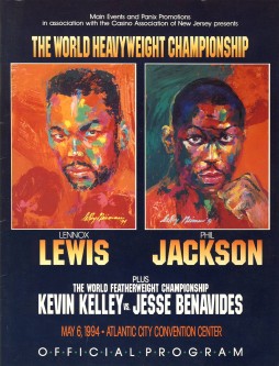 LENNOX LEWIS V PHIL JACKSON 1994 BOXING PROGRAMME - Boxing programmes ...