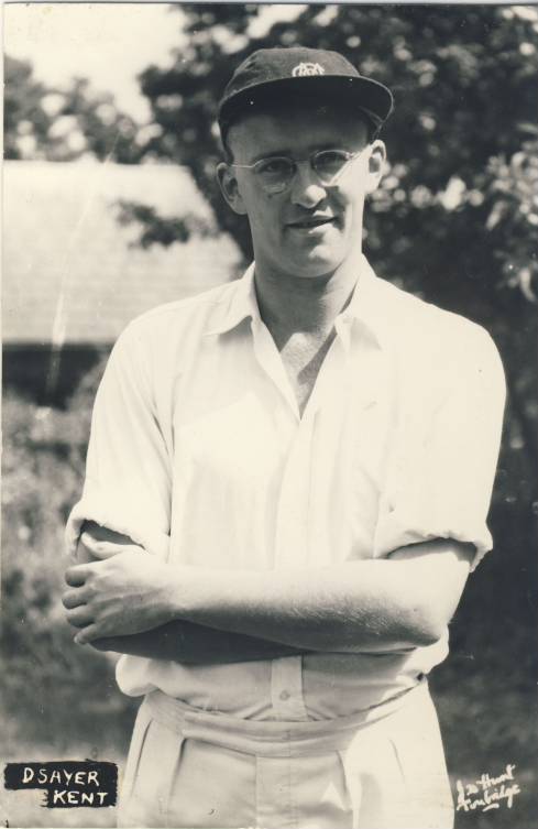 DAVID SAYER (KENT) CRICKET POSTCARD - Postcards of Cricket Players ...