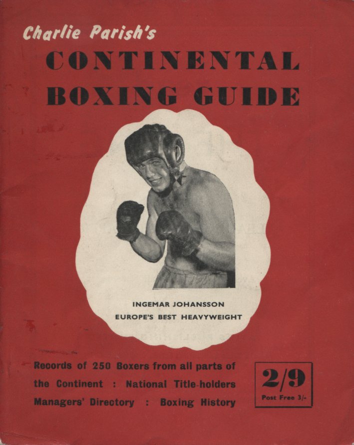 CHARLIE PARISH'S CONTINENTAL BOXING GUIDE 1956 - Boxing Annuals ...