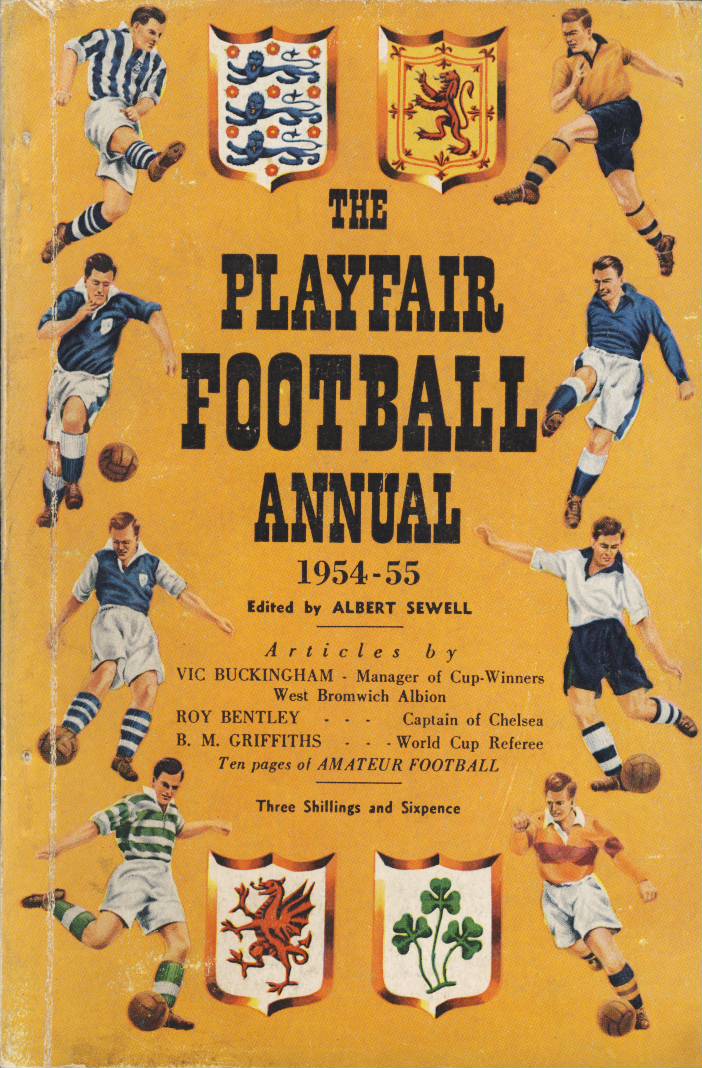 PLAYFAIR FOOTBALL ANNUAL 1954-55 - Football Annuals & Periodicals: Sportspages.com