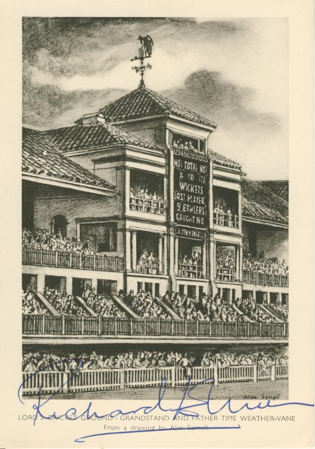 RICHARD ELLISON CRICKET AUTOGRAPH - Individual Cricket Autographs A-F ...