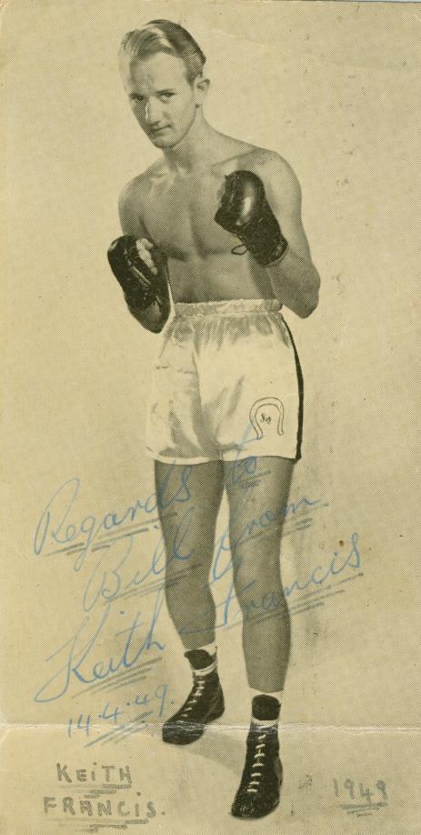 KEITH FRANCIS (AUSTRALIA) SIGNED BOXING PHOTOGRAPH - Boxers ...