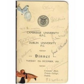 Rugby Menus & Cards: Sportspages.com