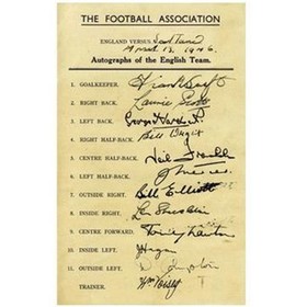 Football Team Sheet Autographs: Sportspages.com