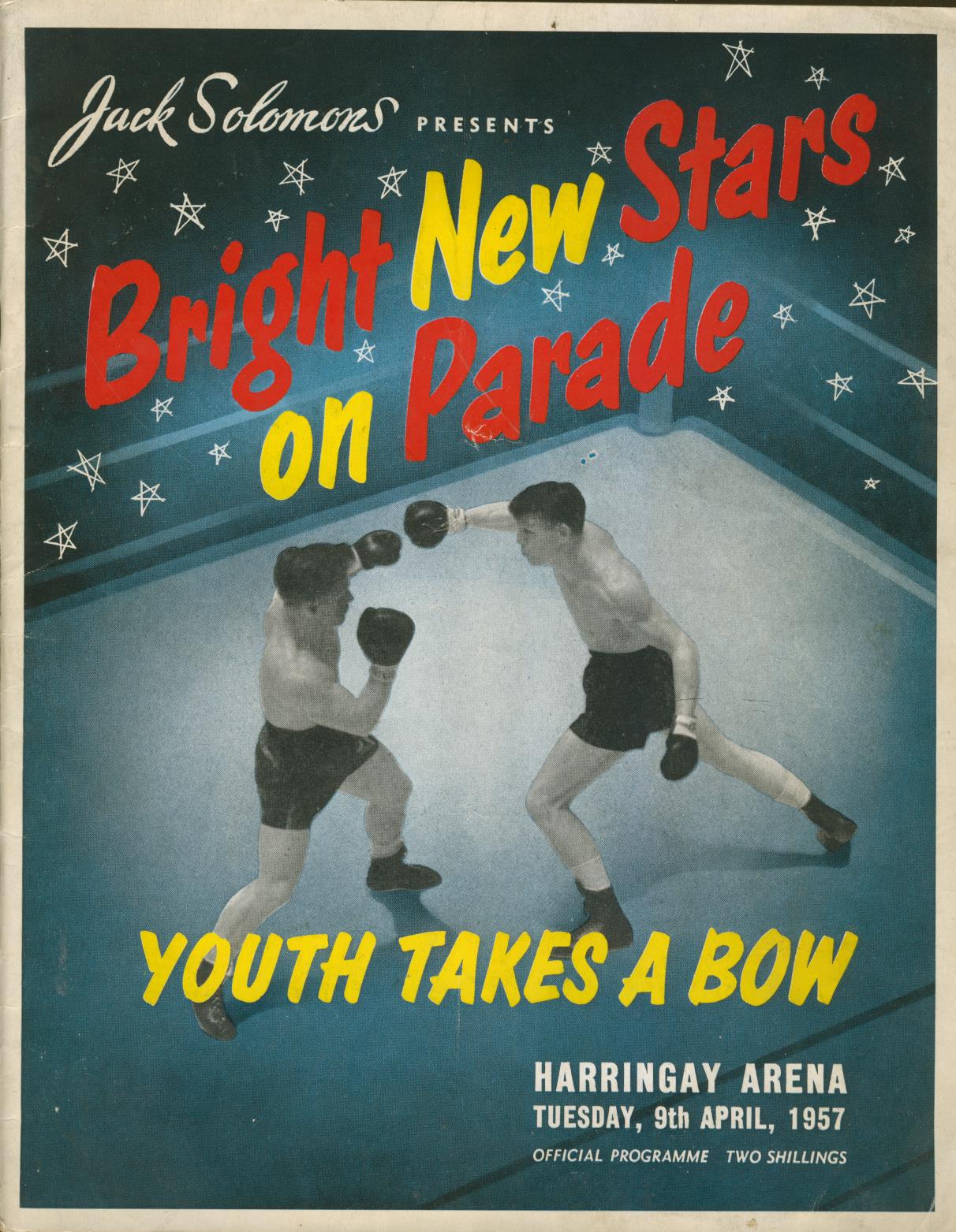 JOE LUCY V DAVE CHARNLEY 1957 BOXING PROGRAMME - Boxing programmes ...