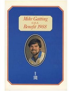 MIKE GATTING (MIDDLESEX) 1988 SIGNED CRICKET BENEFIT BROCHURE - Cricket ...