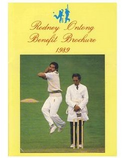 RODNEY ONTONG (GLAMORGAN) 1989 CRICKET BENEFIT BROCHURE - Cricket ...