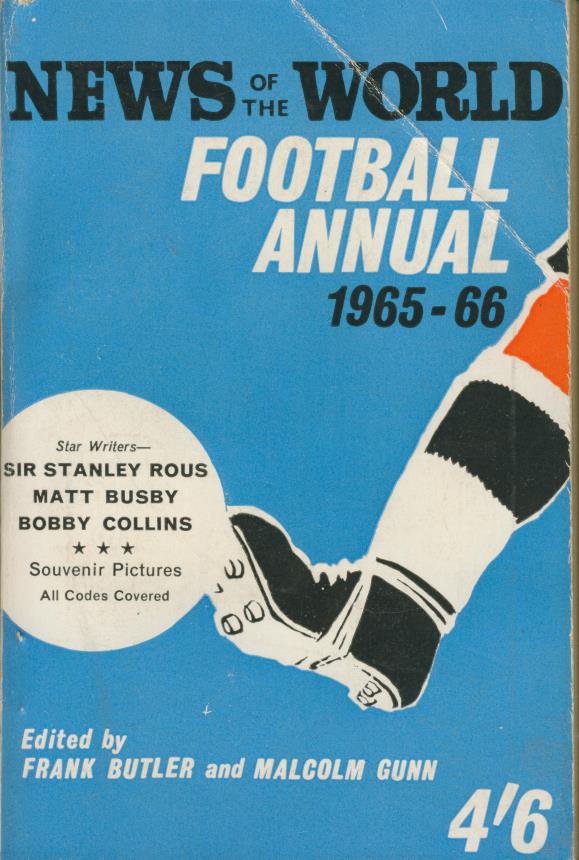 NEWS OF THE WORLD FOOTBALL ANNUAL 1965-66 - Football Annuals ...