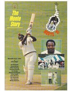 MONTE LYNCH (SURREY) 1991 BENEFIT BROCHURE - Cricket Benefit Brochures ...