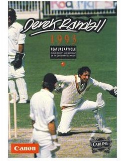DEREK RANDALL 1993 (NOTTINGHAMSHIRE) SIGNED CRICKET BENEFIT BROCHURE ...