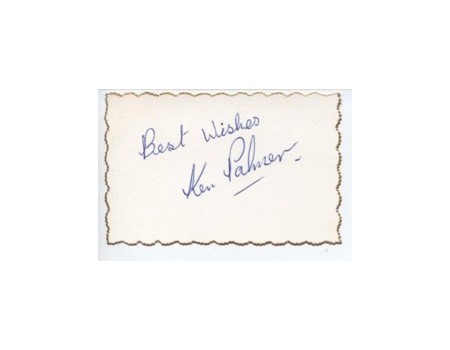 KEN PALMER CRICKET AUTOGRAPH - Individual Cricket Autographs O-Z ...