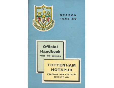TOTTENHAM HOTSPUR FOOTBALL CLUB HANDBOOK 1965-66 - Football Club ...