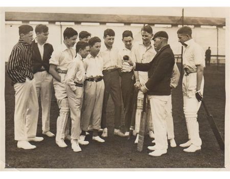 JOHN THOMAS TYLDESLEY (LANCASHIRE & ENGLAND) C1925 CRICKET PHOTOGRAPH ...