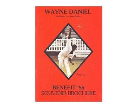 WAYNE DANIEL (MIDDLESEX) 1985 CRICKET BENEFIT BROCHURE - Cricket ...