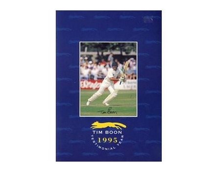 TIM BOON (LEICESTERSHIRE) 1995 SIGNED CRICKET BENEFIT BROCHURE ...