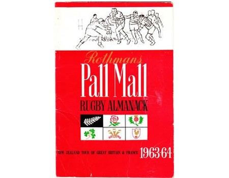 PALL MALL RUGBY ALMANACK - NEW ZEALAND TOUR OF GREAT BRITAIN AND FRANCE ...