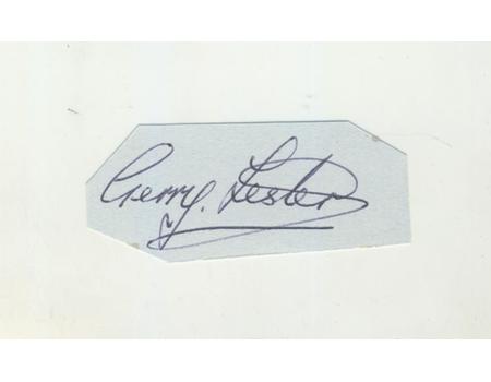 GERRY LESTER (LEICESTERSHIRE) CRICKET AUTOGRAPH - Individual Cricket ...