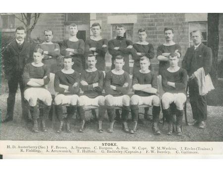 STOKE CITY 1907-08 FOOTBALL POSTCARD - Football Teams Postcards ...