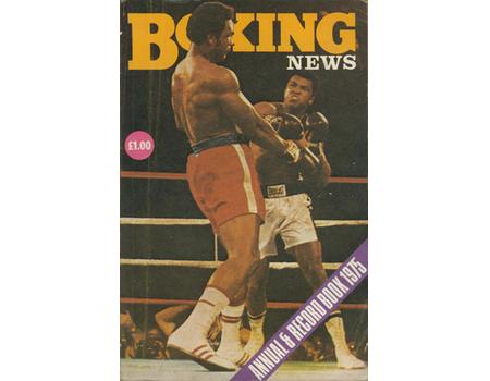 BOXING NEWS ANNUAL AND RECORD BOOK 1975 - Boxing Annuals : Sportspages.com