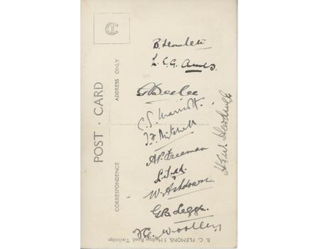 KENT 1928 SIGNED CRICKET POSTCARD - Cricket Teams Postcards ...