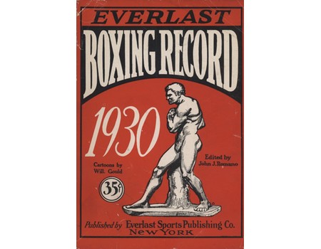 EVERLAST BOXING RECORD FOR 1930 - Boxing Annuals : Sportspages.com