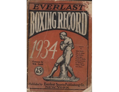 EVERLAST BOXING RECORD FOR 1934 - Boxing Annuals : Sportspages.com