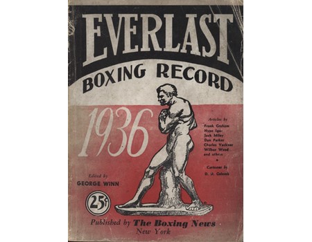 EVERLAST BOXING RECORD FOR 1936 - Boxing Annuals : Sportspages.com