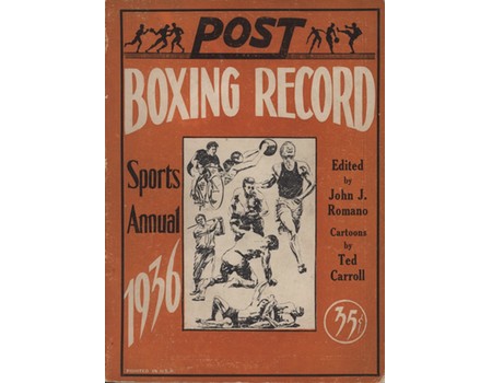 POST BOXING RECORD BOOK & SPORTS ANNUAL 1936 - Boxing Annuals ...