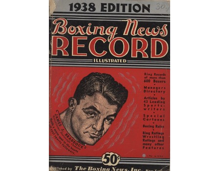 BOXING NEWS RECORDS ILLUSTRATED - 1938 EDITION - Boxing Annuals ...