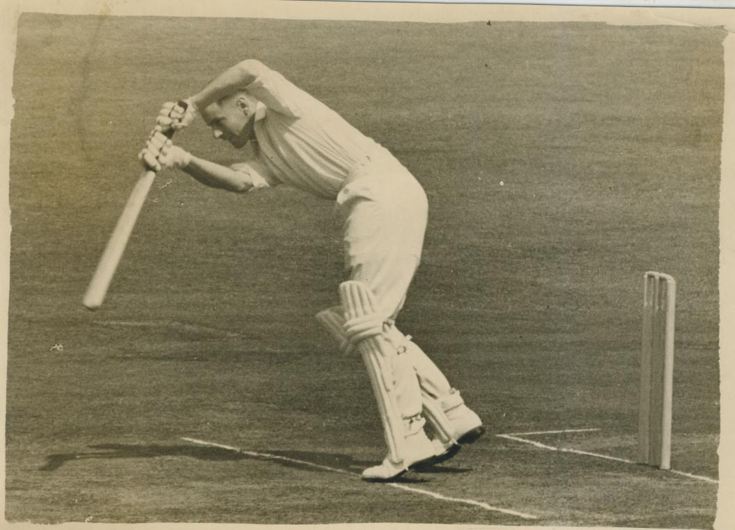 PETER MAY 1955 (BATTING AGAINST SOUTH AFRICA) CRICKET PHOTOGRAPH ...