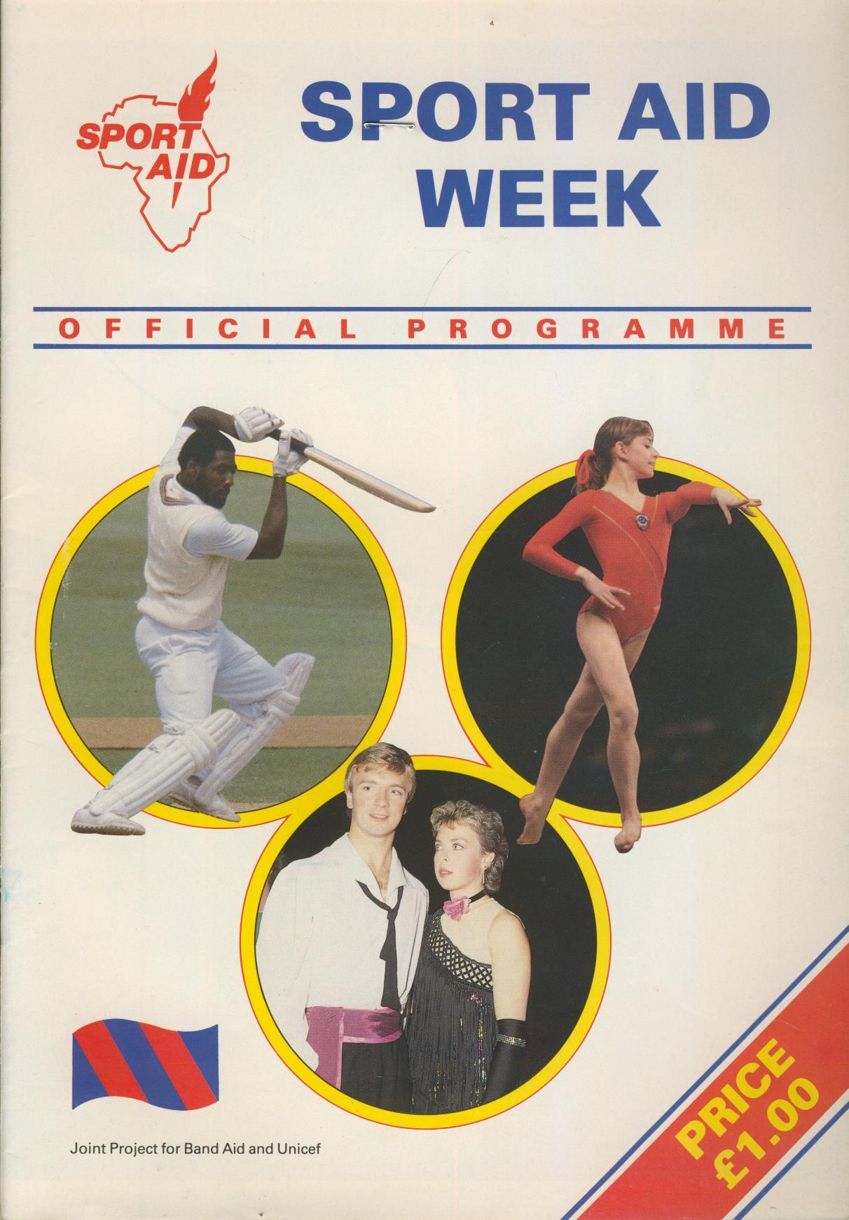 SPORT AID WEEK 1986 OFFICIAL PROGRAMME - Rare general sports books ...