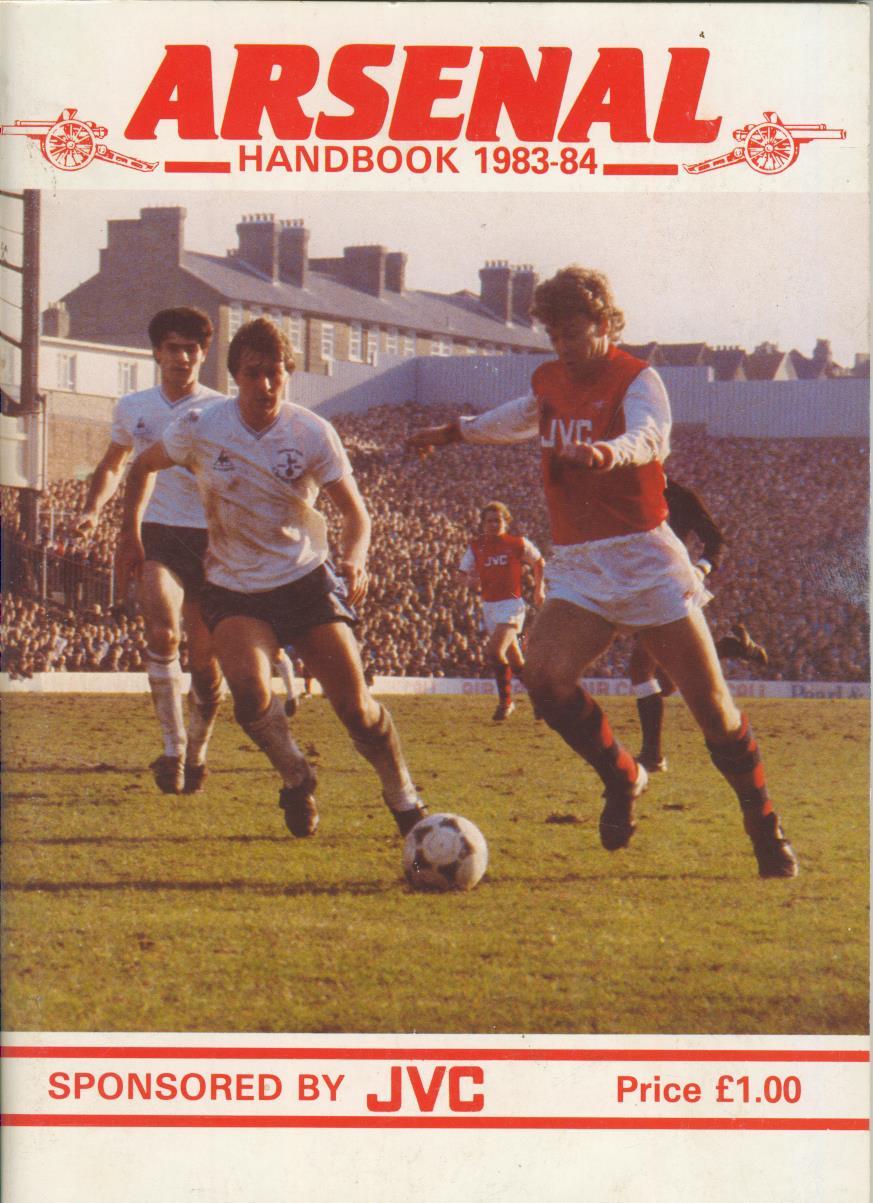 ARSENAL FOOTBALL CLUB OFFICIAL HANDBOOK 1983-84 - Football Club Annuals ...