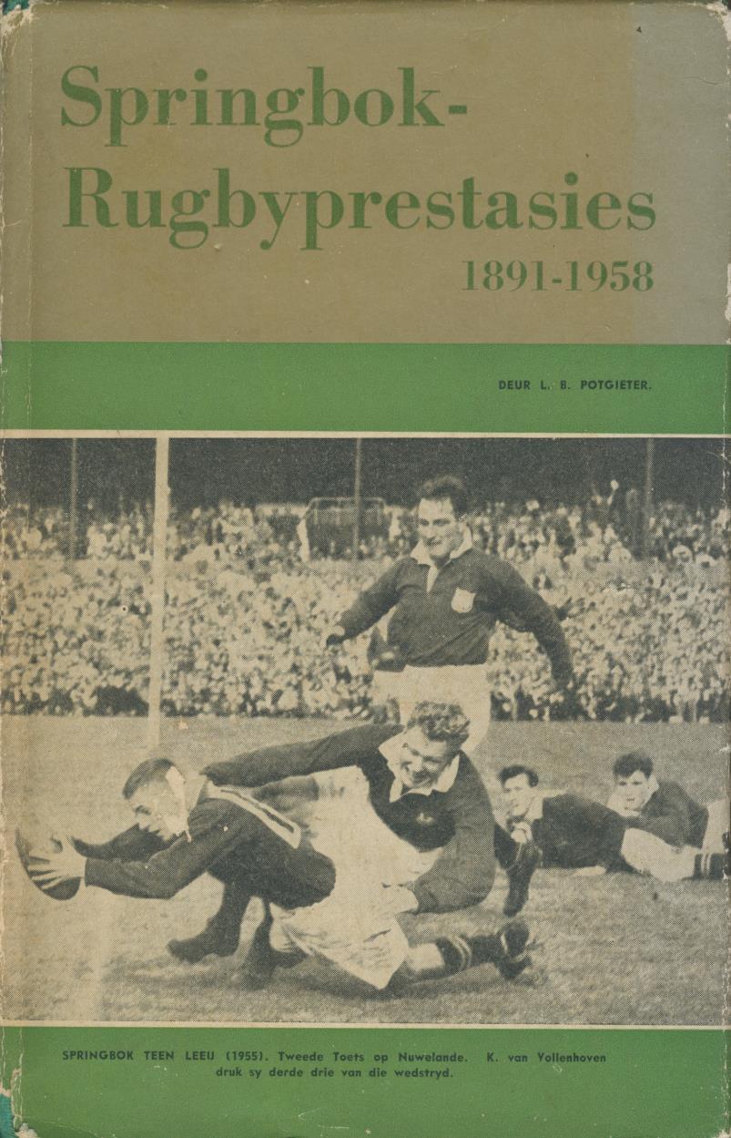 SPRINGBOK-RUGBY-PRESTASIES (1891-1958) - Rugby History Books ...