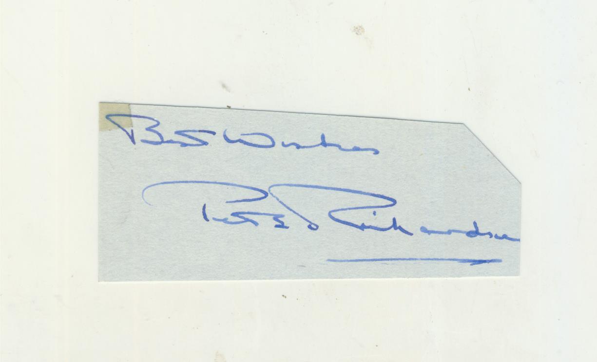 PETER RICHARDSON (WORCESTERSHIRE, KENT & ENGLAND) CRICKET AUTOGRAPH ...