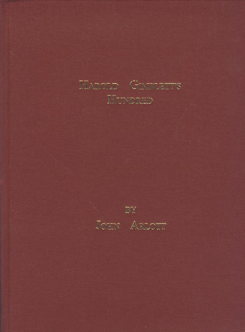 HAROLD GIMBLETT'S HUNDRED - Cricket fiction & poetry books: Sportspages.com