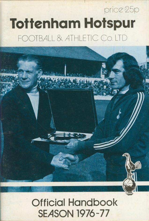 TOTTENHAM HOTSPUR FOOTBALL CLUB HANDBOOK 1976-77 - Football Club ...