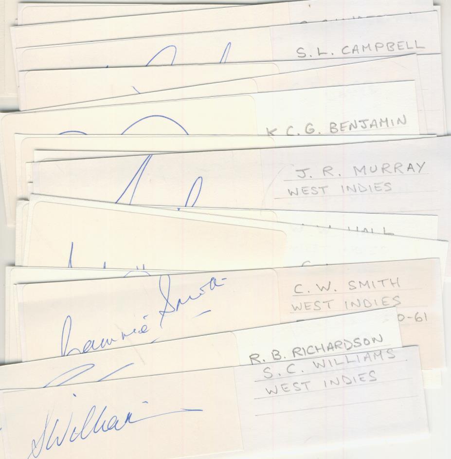 SHERWIN CAMPBELL (WEST INDIES) CRICKET AUTOGRAPH - Individual Cricket ...