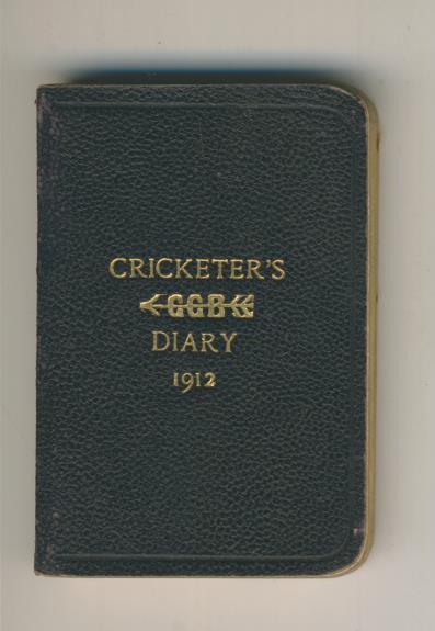 BUSSEY'S CRICKETERS DIARY 1912 - Cricket Annuals & Periodicals ...