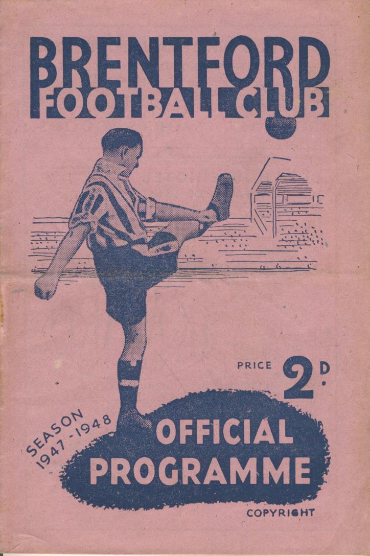 BRENTFORD V BIRMINGHAM CITY 1947-48 FOOTBALL PROGRAMME - Football ...