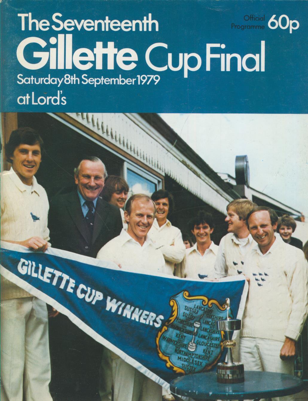 SOMERSET V NORTHAMPTONSHIRE 1979 (LORD'S) GILLETTE CUP FINAL CRICKET ...