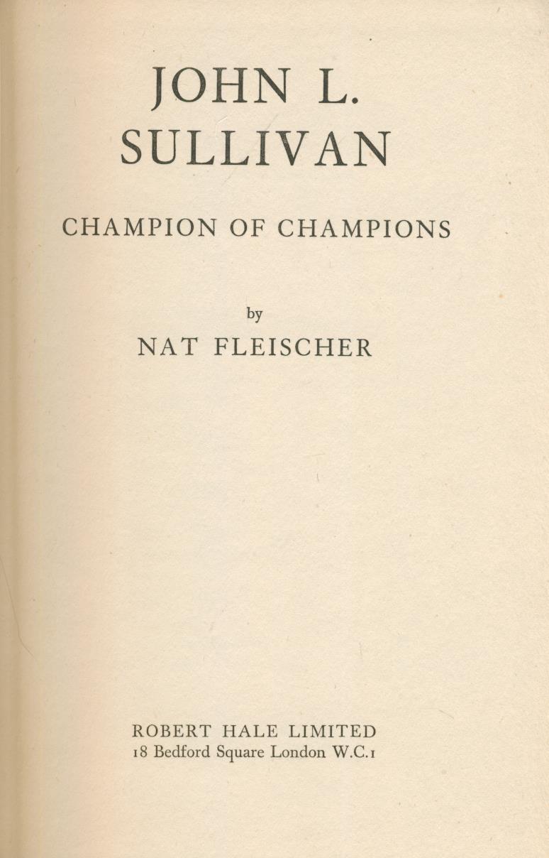 JOHN L. SULLIVAN: CHAMPION OF CHAMPIONS - Boxing Biography: Sportspages.com
