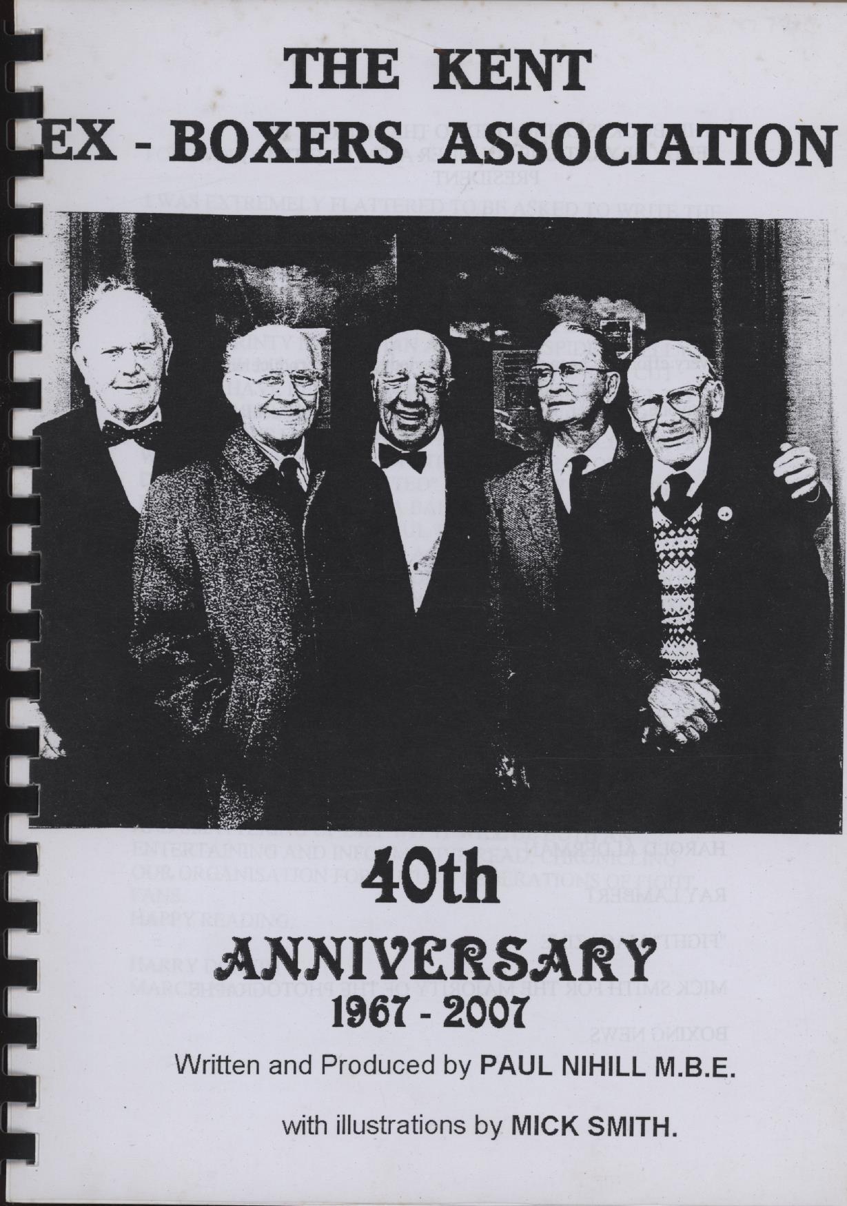 THE KENT EX-BOXERS ASSOCIATION - 40TH ANNIVERSARY 1967-2007 - Boxing ...