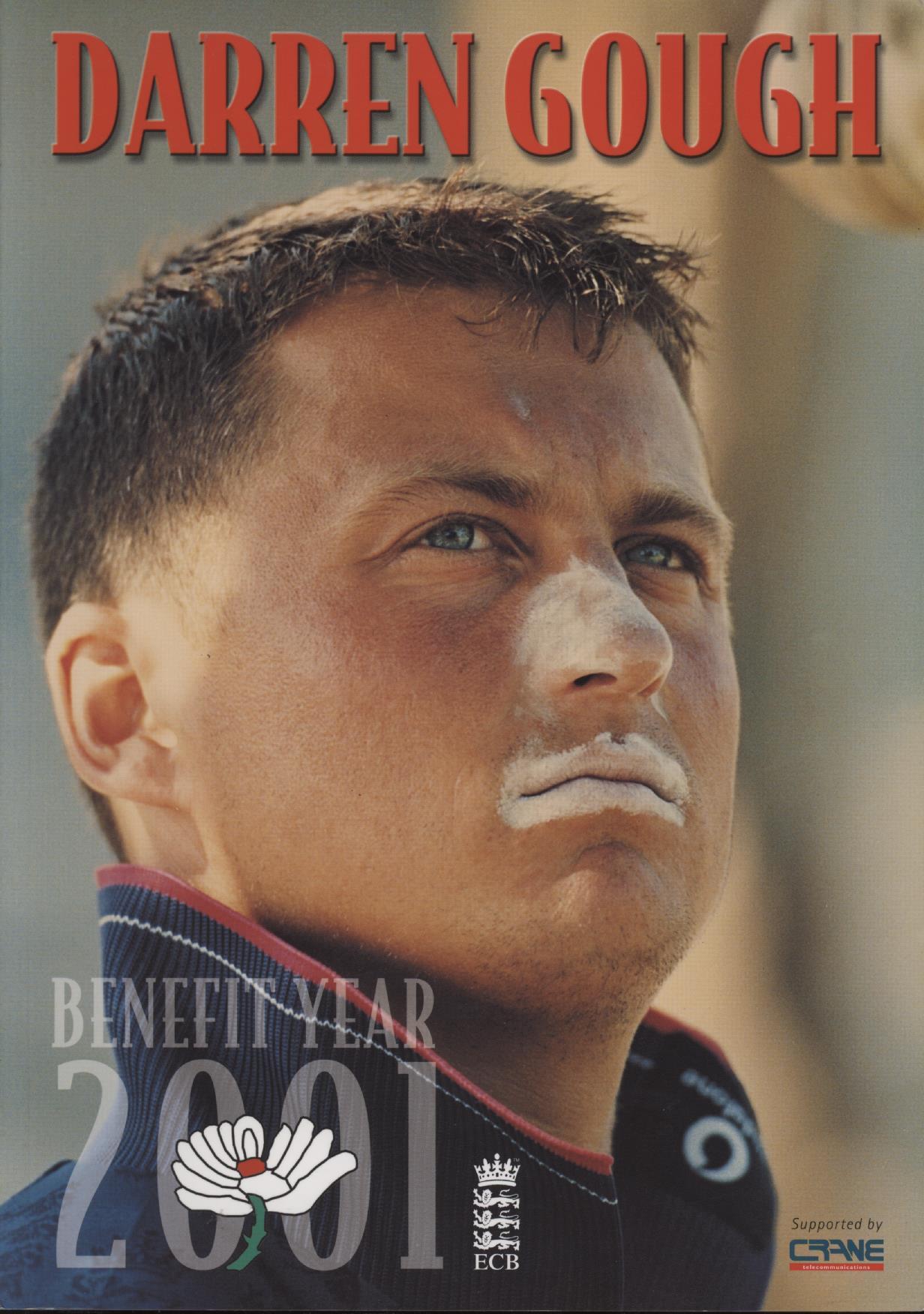 DARREN GOUGH 2001 (YORKSHIRE) SIGNED CRICKET BENEFIT BROCHURE - Cricket ...