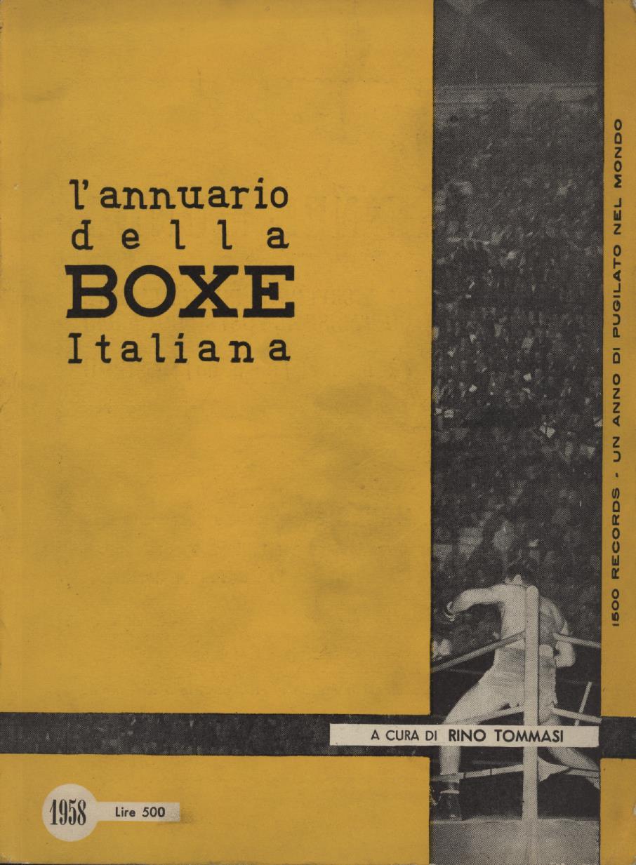 L'ANNUARIO DELLA BOXE ITALIANA 1958 - Boxing Annuals : Sportspages.com