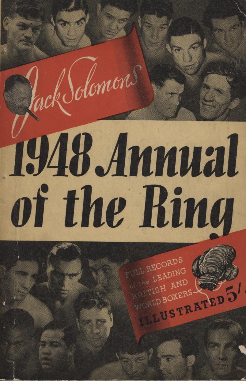 JACK SOLOMONS 1948 ANNUAL OF THE RING - Boxing Annuals : Sportspages.com