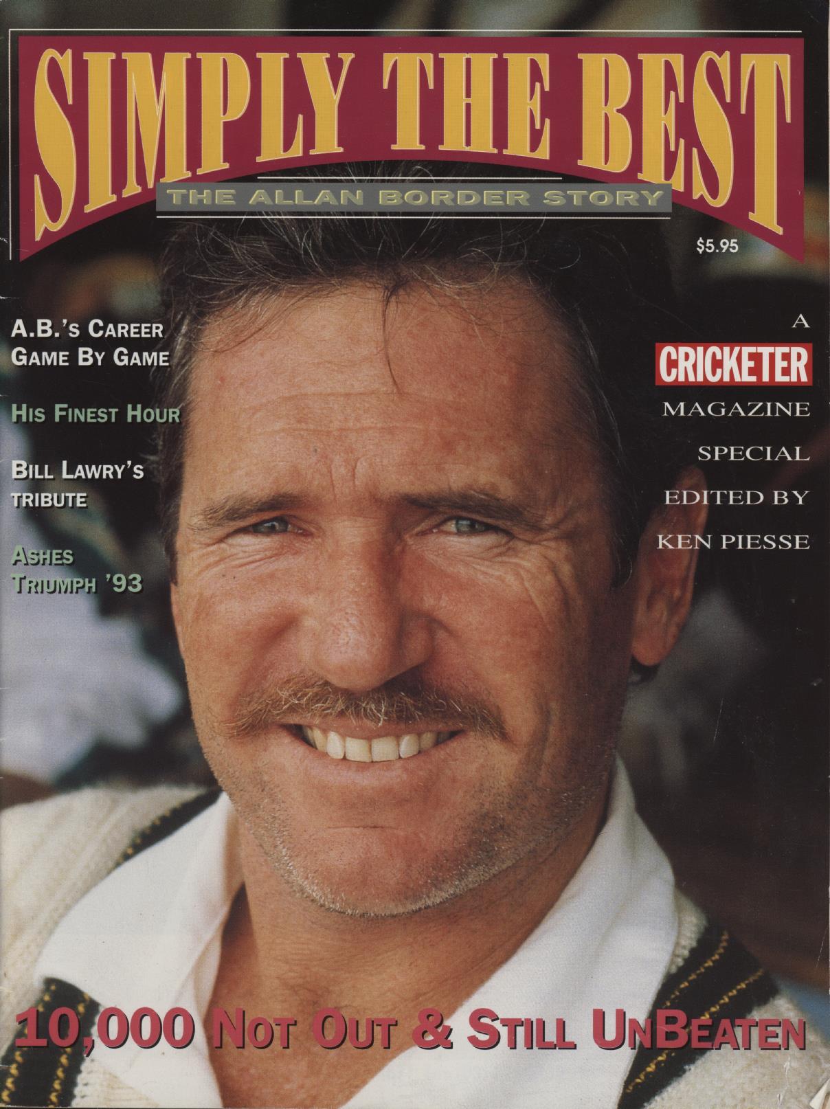 SIMPLY THE BEST - THE ALLAN BORDER STORY - Cricket Biography & Memoir ...