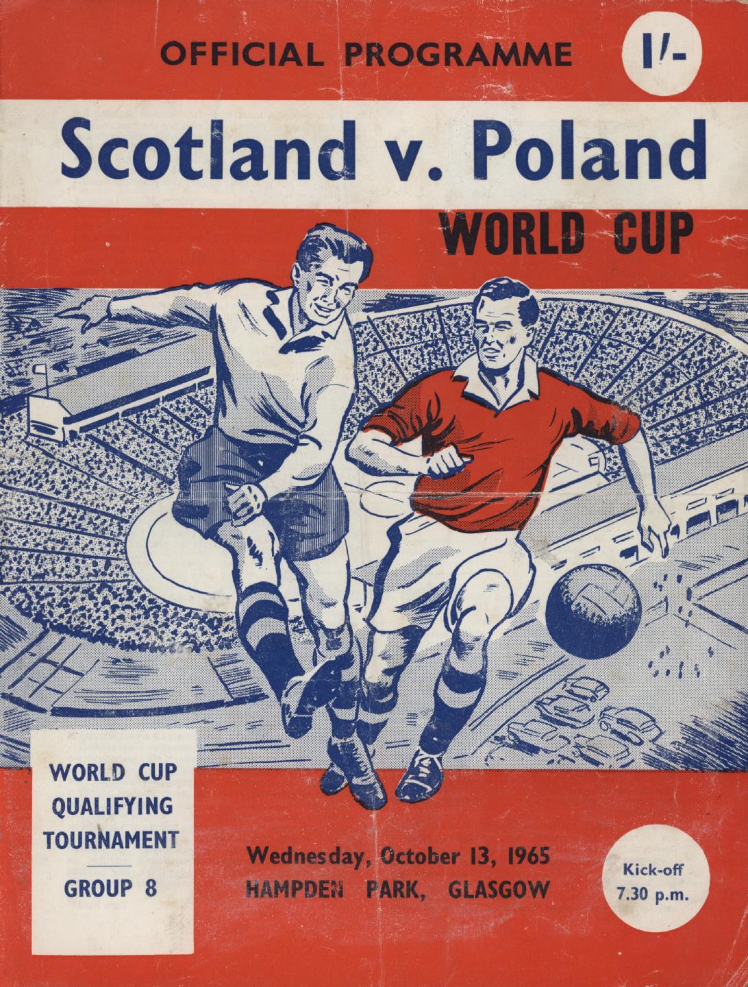 SCOTLAND V POLAND 1965 FOOTBALL PROGRAMME - Football Programmes ...
