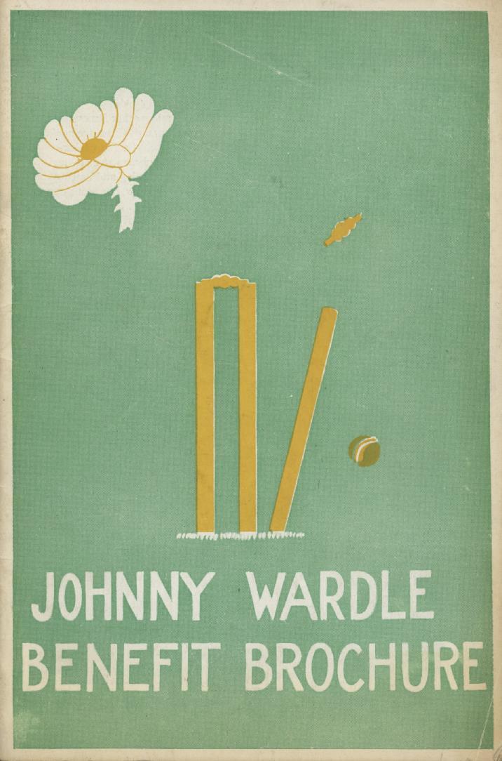 JOHNNY WARDLE (YORKSHIRE) 1957 CRICKET BENEFIT BROCHURE - Cricket ...