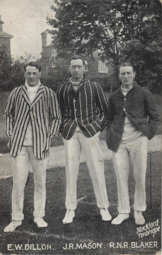 DILLON, MASON AND BLAKER (KENT) CRICKET POSTCARD C1902 - Postcards of ...