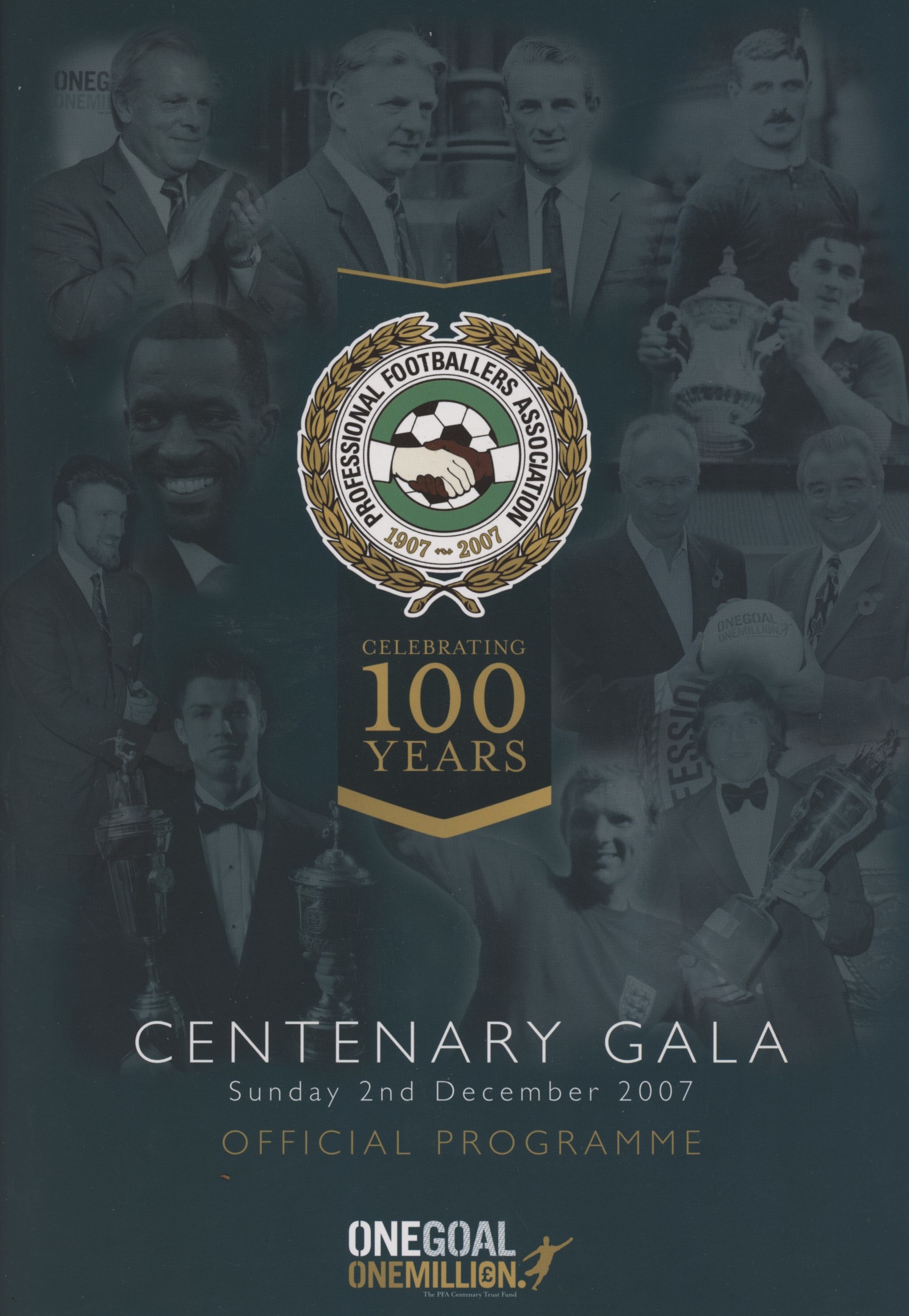 PROFESSIONAL FOOTBALLERS ASSOCIATION CENTENARY GALA - OFFICIAL ...